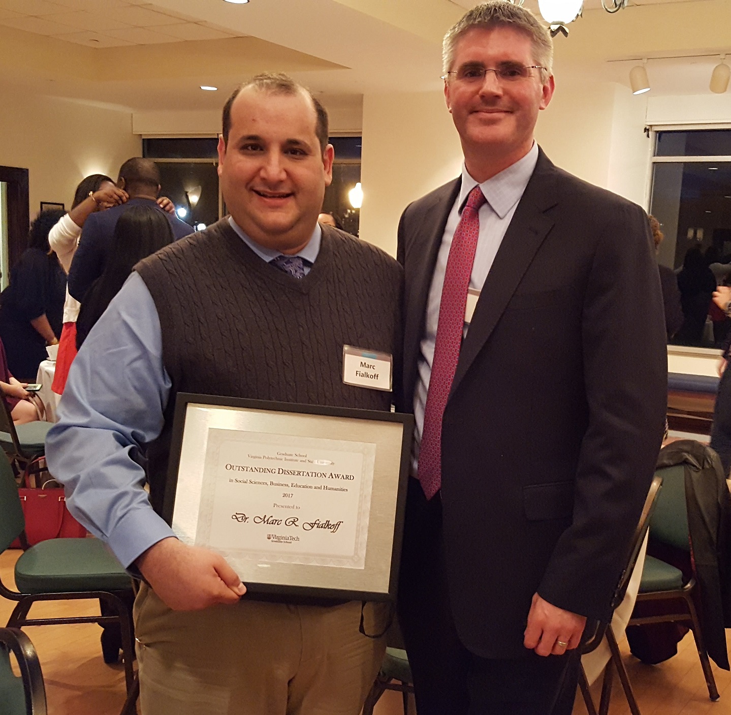 Dr. Marc Fialkoff Receives Outstanding Dissertation Award – Ralph P Hall